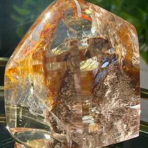 Golden Healer With Pink Phantom Lodolite Garden Quartz Crystal Free ...