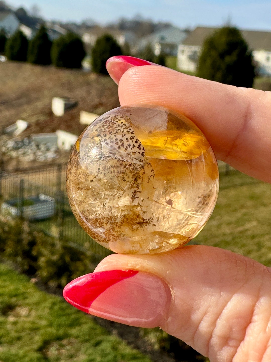 Dendritic Golden Healer Quartz Crystal Sphere Balls 30-40 G 20-30 Mm - Etsy