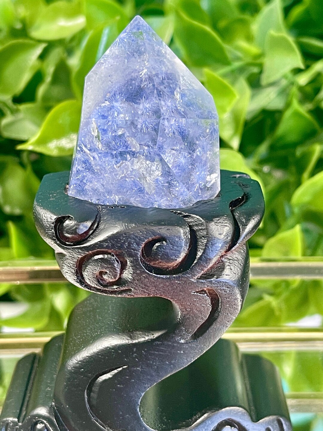 Dumortierite High Quality Blue Rutile Quartz Crystal Tower - Etsy