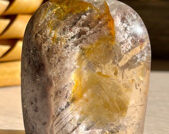 Large Lodolite Phantom Garden Quartz Crystal Free Form - Etsy