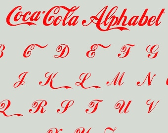 Coca Cola Font Svg - Etsy