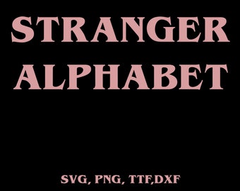 Stranger Tnings Font - Etsy