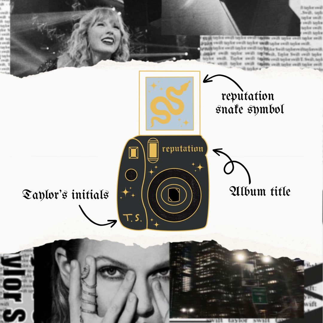 Taylor Swift Reputation Album Polaroid Sliding Enamel Pin - Etsy