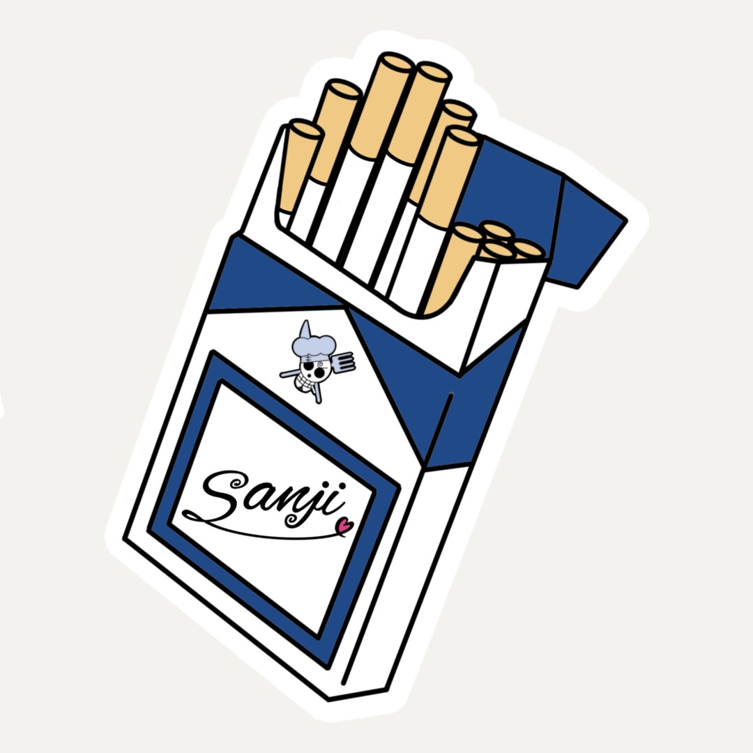 Vinsmoke Sanji Cigarettes One Piece Sticker - Etsy