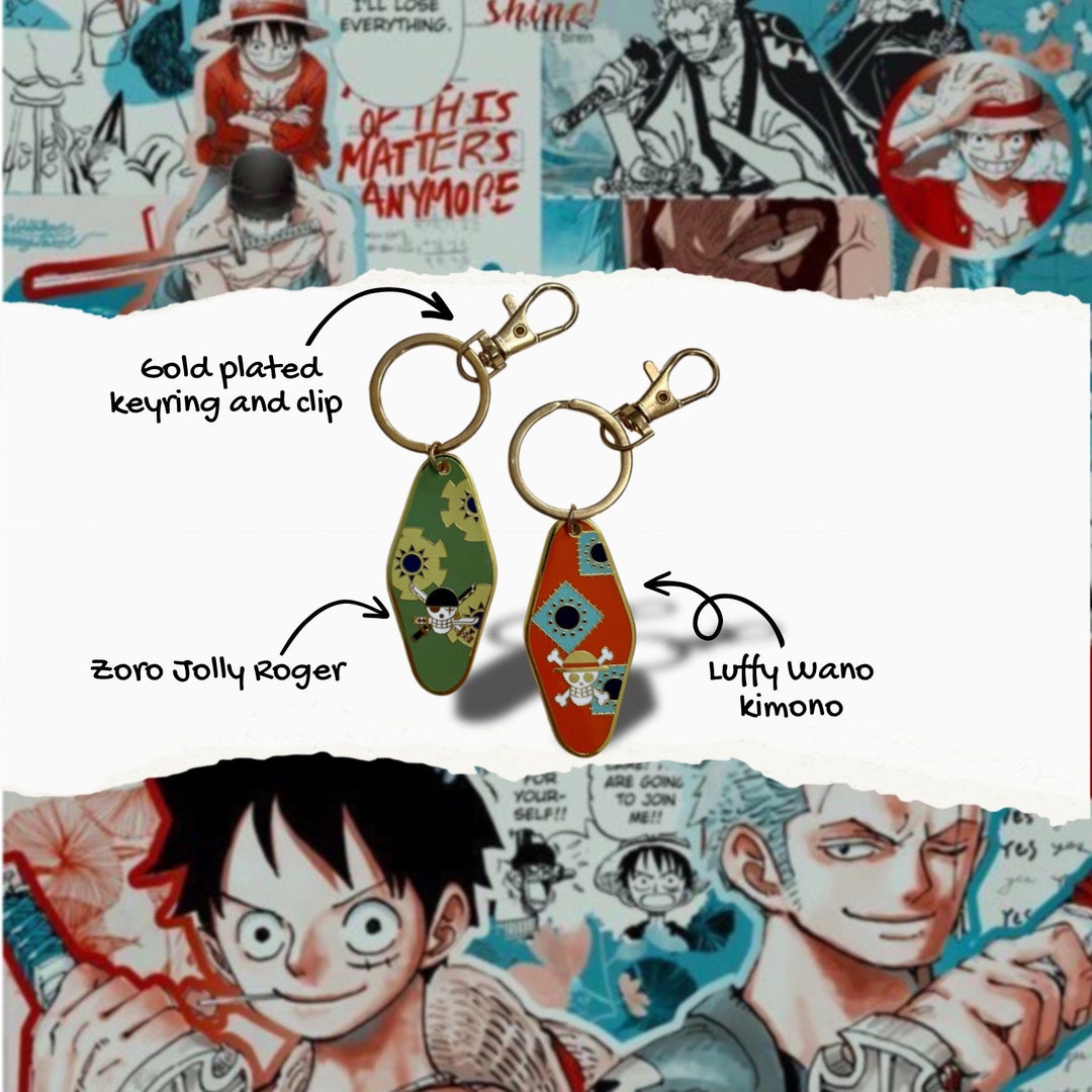 Monkey D. Luffy & Roronoa Zoro Wano Enamel Keychain - Etsy