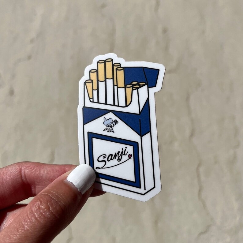 Vinsmoke Sanji Cigarettes One Piece Sticker - Etsy