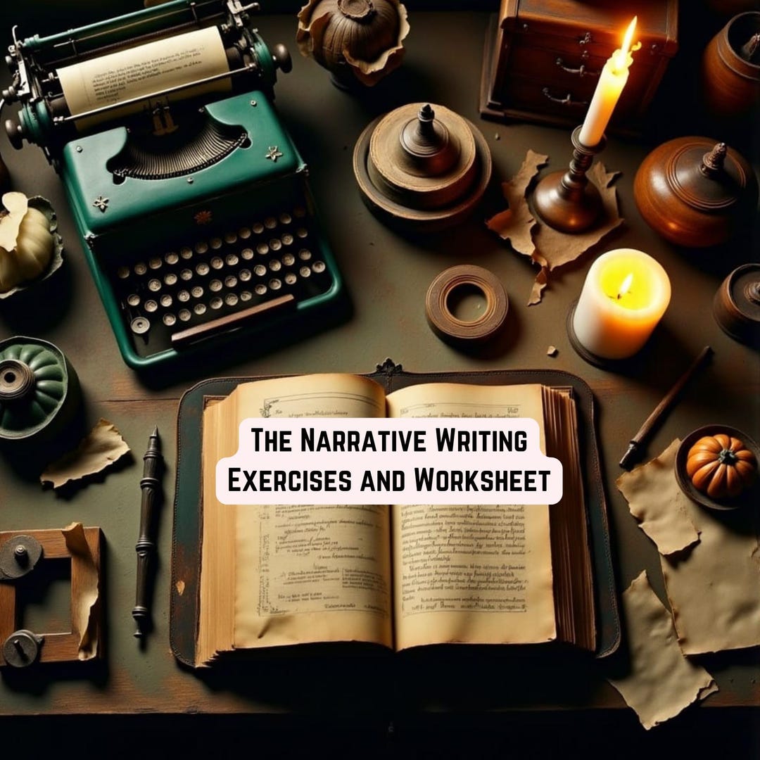 Narrative Writing Exercise and Worksheet - Etsy