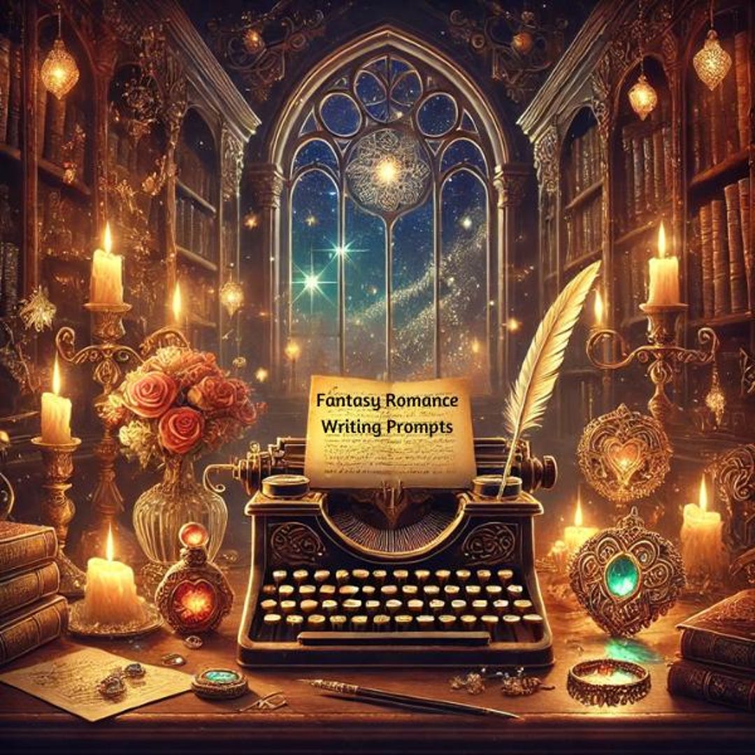 Fantasy Romance Writing Prompts Journal - Etsy