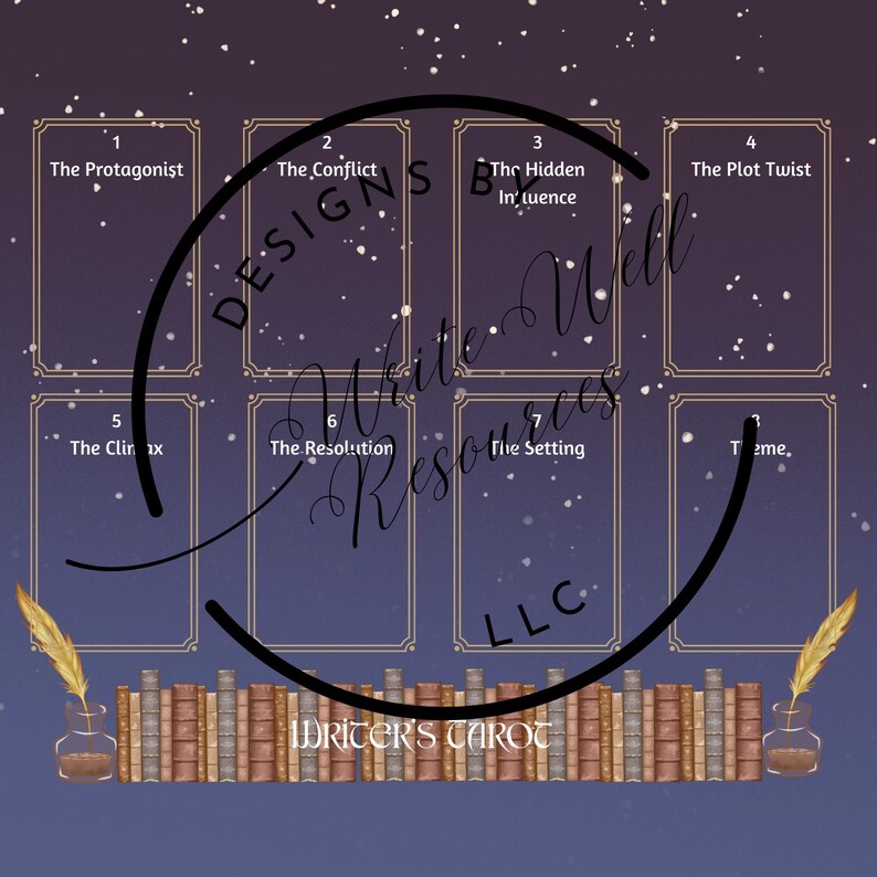 Writer's Tarot Spread - Digital Download - Etsy