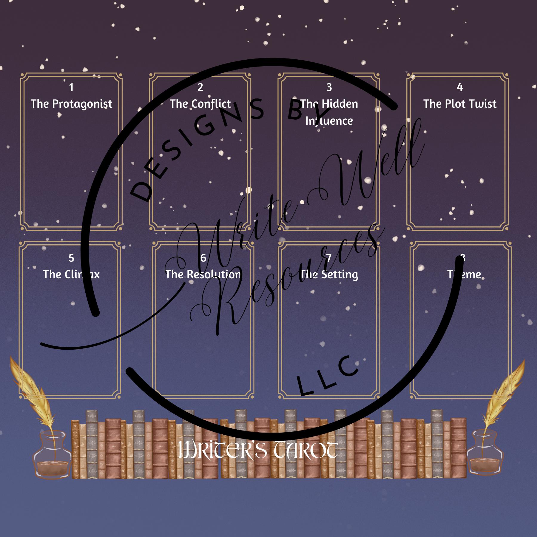 Writer's Tarot Spread - Digital Download - Etsy