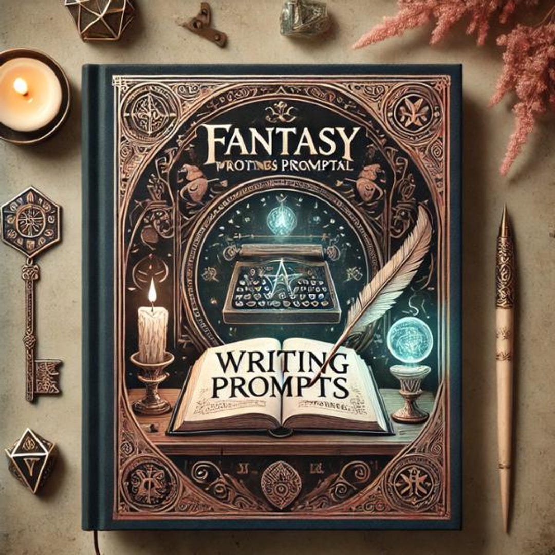 50 Fantasy Writing Prompts Journal - Etsy
