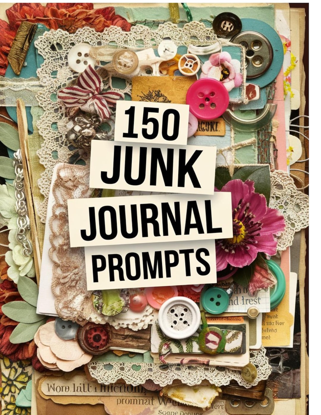 150 Junk Journal Prompts Etsy