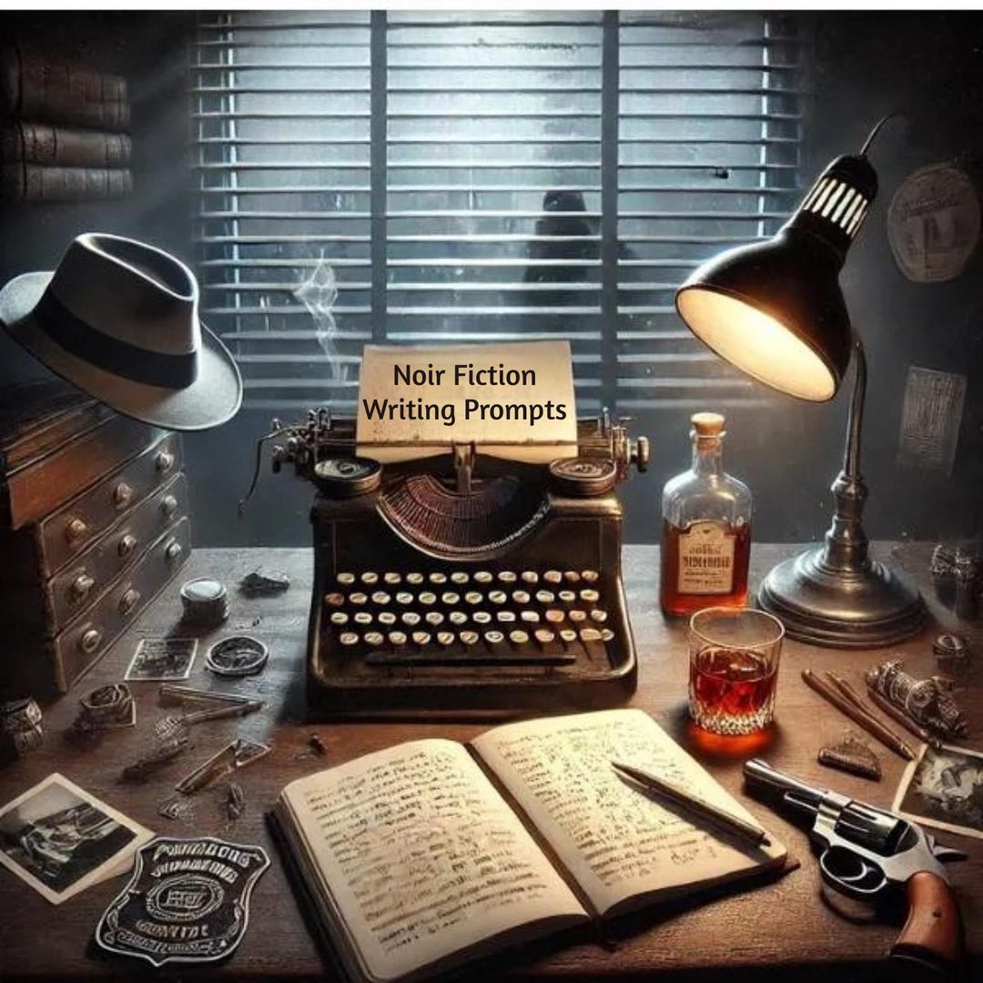 Noir Writing Prompts Journal - Etsy