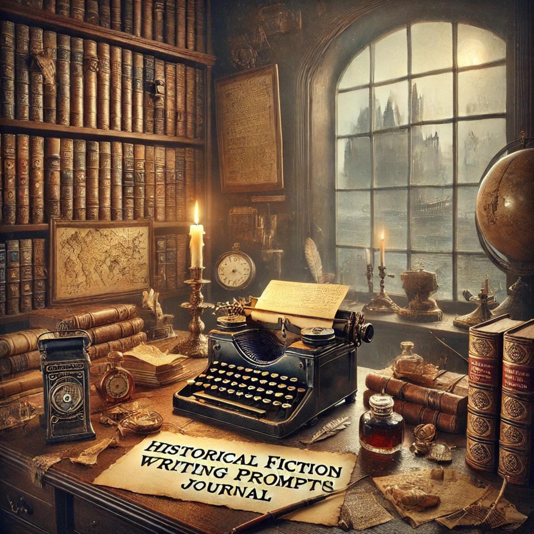 50 Historical Fiction Writing Prompts Journal - Etsy