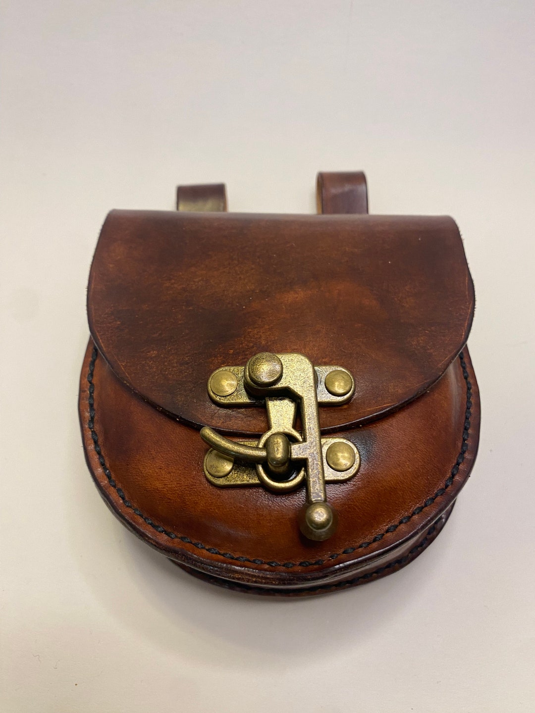 Handmade Leather Belt Pouch - Etsy