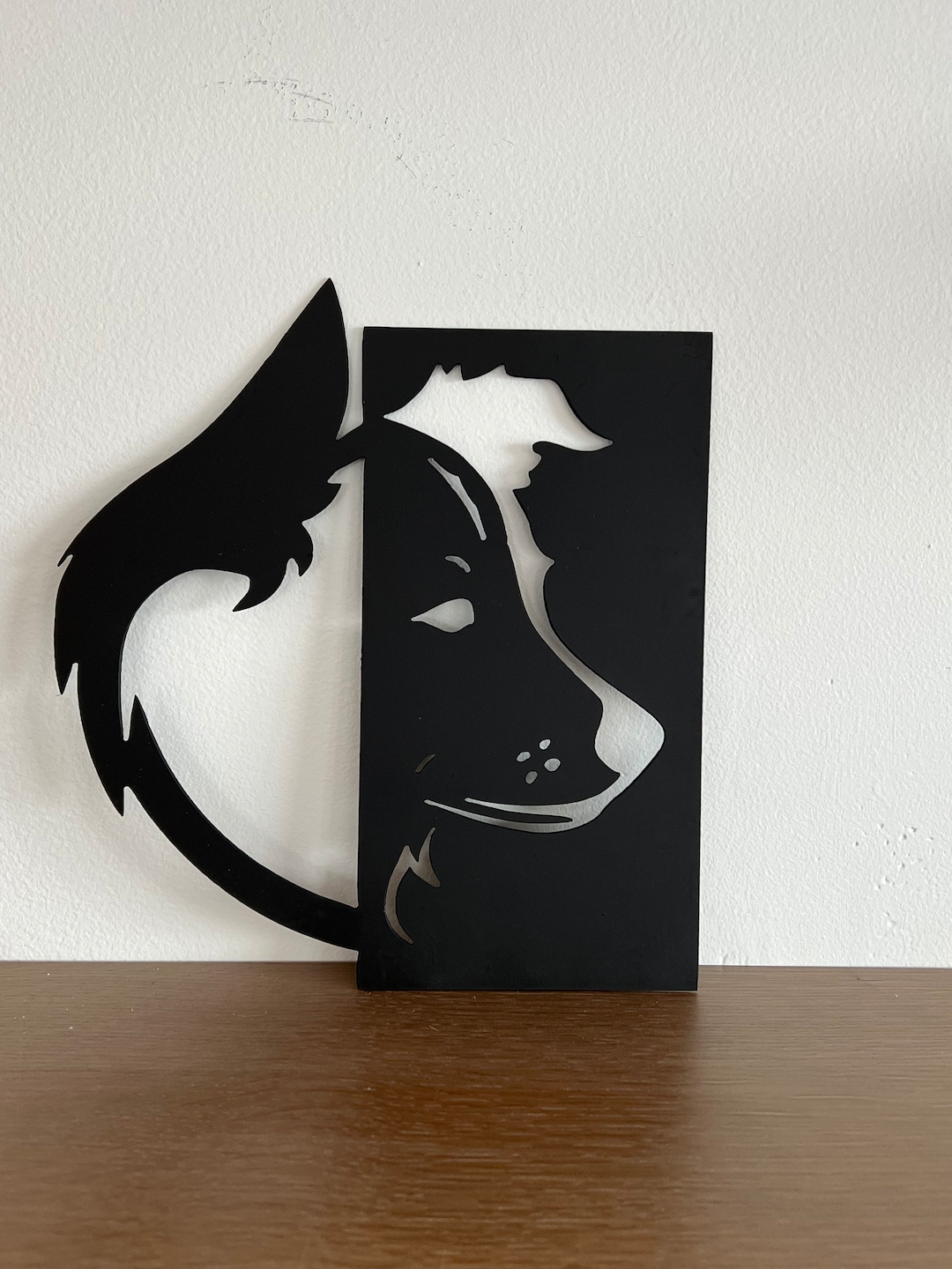 Negative Space Metal Border Collie Metal Dog Wall Art Steel - Etsy