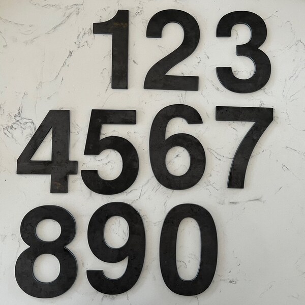 Metal Numbers - Etsy