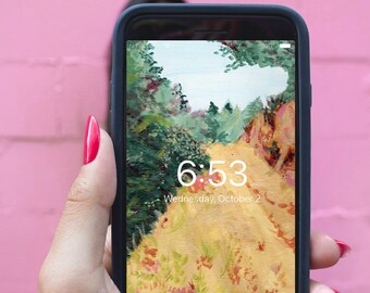 Woodland Wallpaper Painting - Etsy