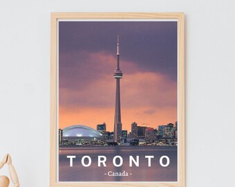 Toronto Skyline Poster - Etsy
