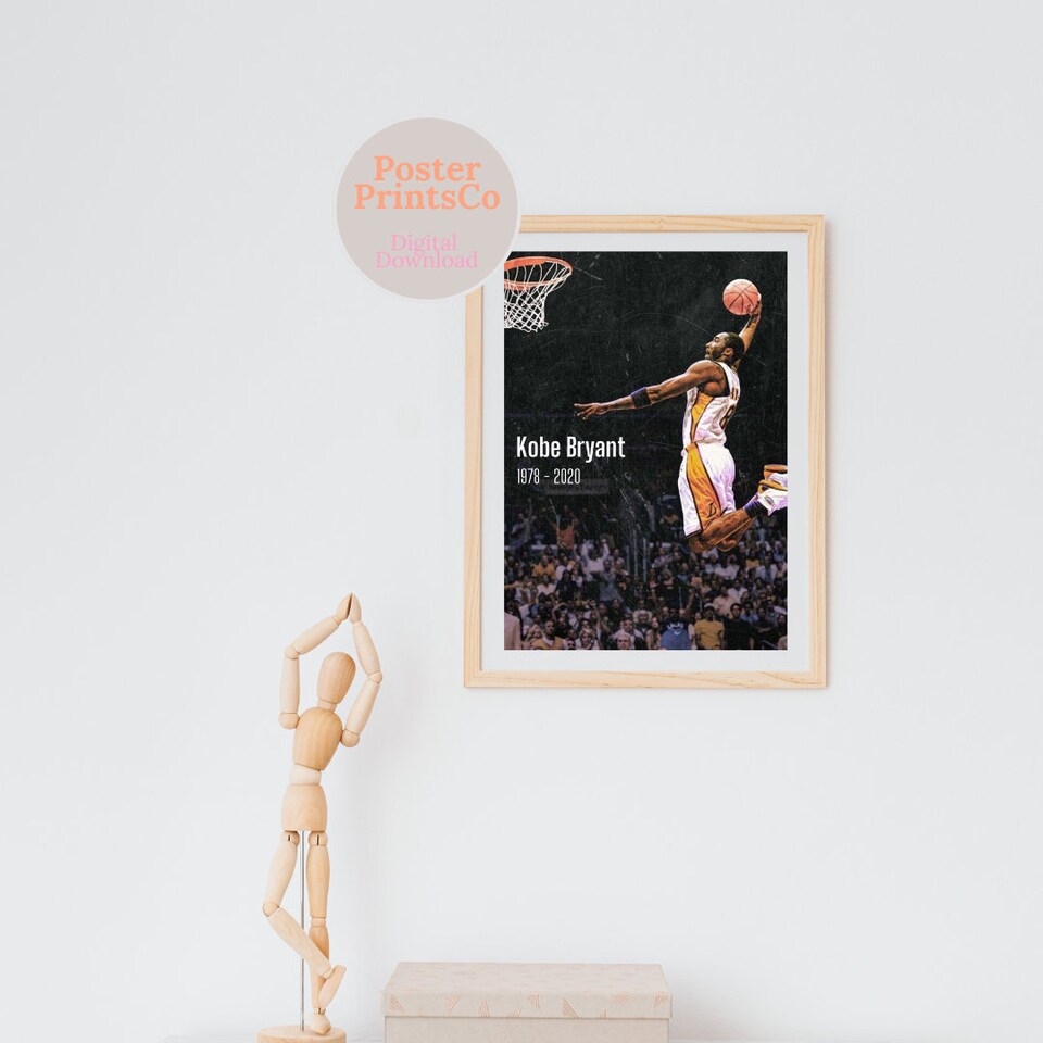 Kobe Bryant 1978-2020 Legacy Poster, Wall Art, Basketball Poster sold ...