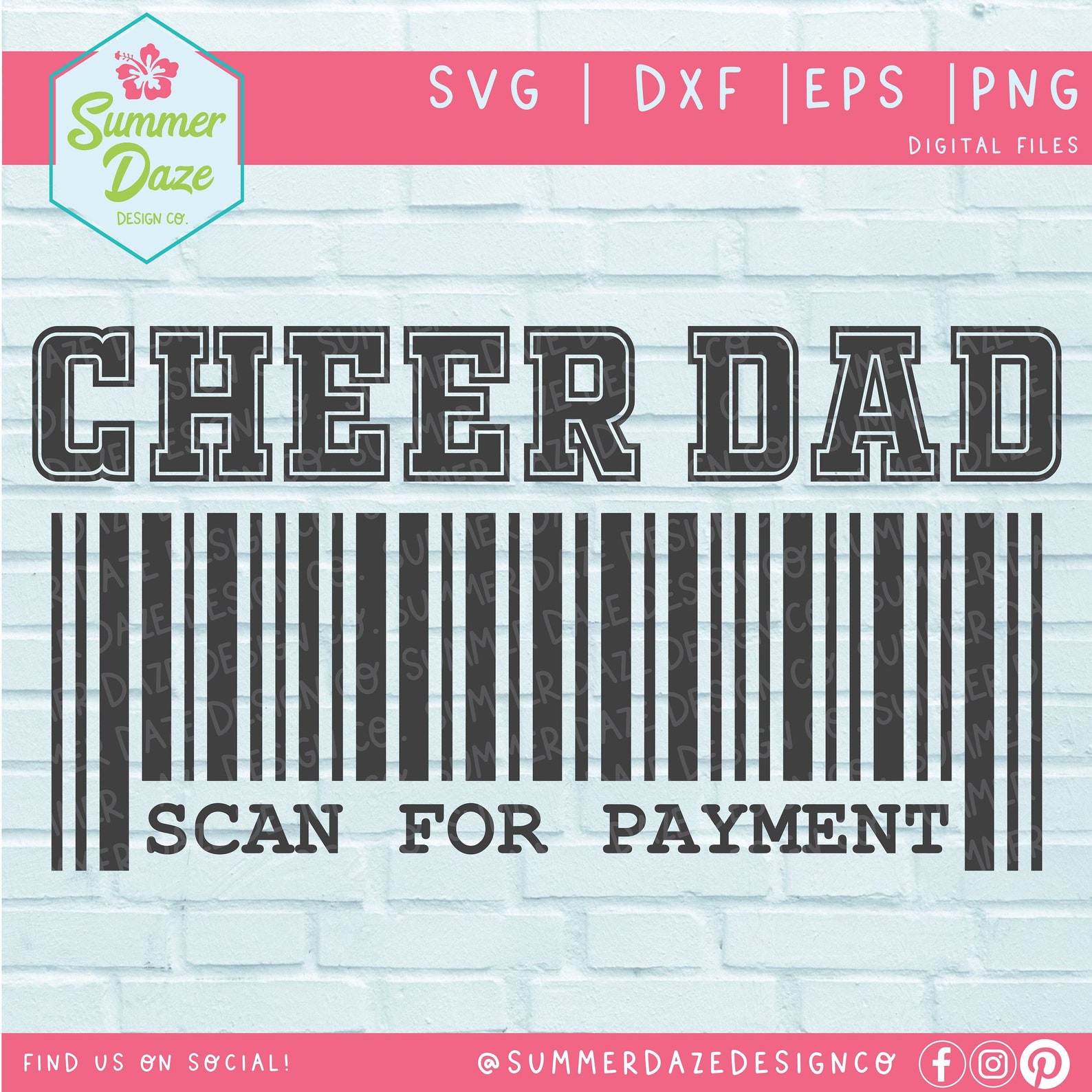 Cheer Dad SVG | Cheer Dad | Cheer Parent Png | Scan for Payment Svg ...