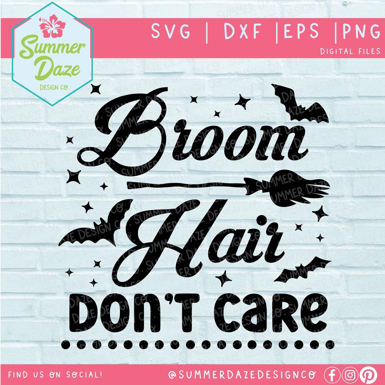 Broom Hair Don't Care SVG | Halloween Shirt Design | Digital File ...