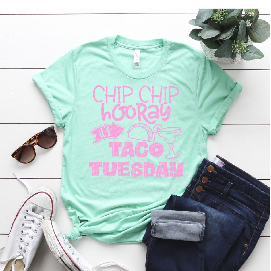Chip Chip Hooray It's Taco Tuesday SVG Taco Tuesday PNG - Etsy