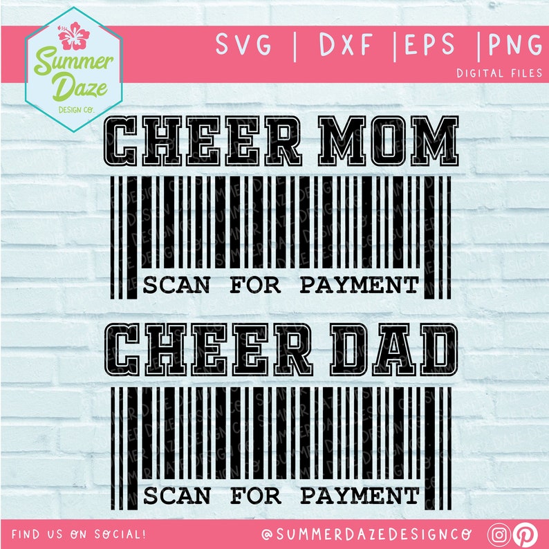 Cheer Dad SVG | Cheer Dad | Cheer Parent Png | Scan for Payment Svg ...