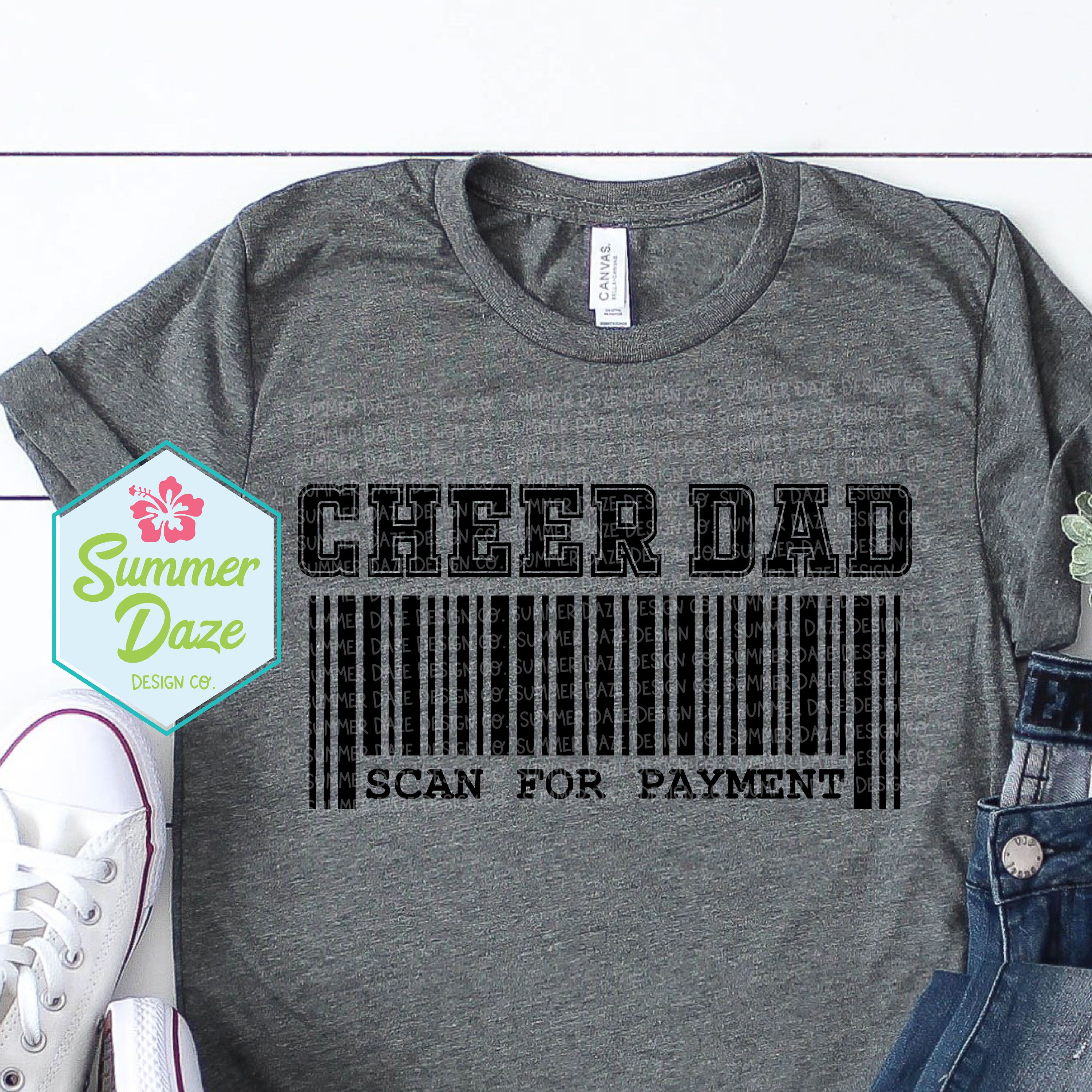 Cheer Dad SVG Cheer Dad Cheer Parent Png Scan for Payment Svg Cheer Dad ...