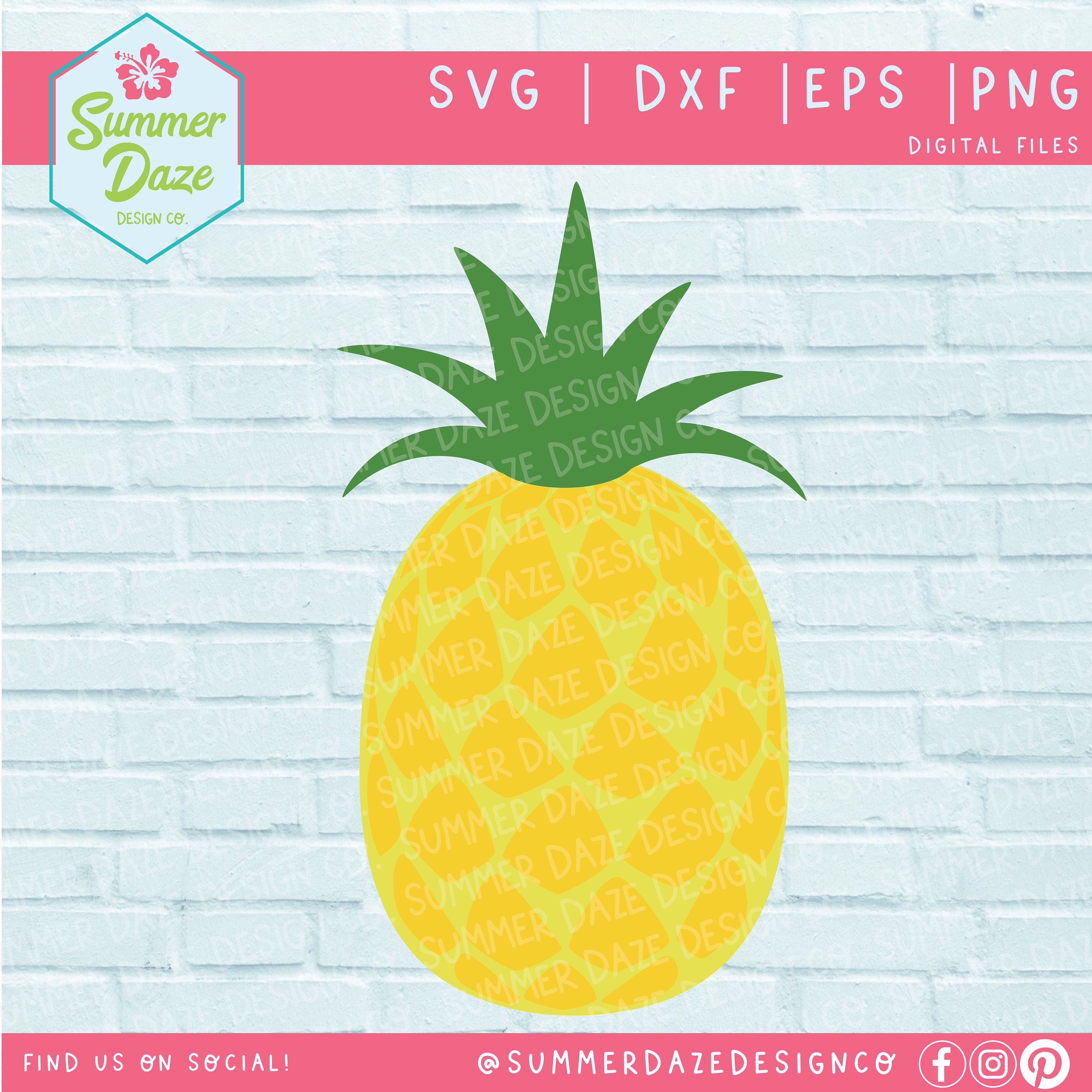 Pineapple SVG Fruit Svg Pineapple Clipart Tropical Svg - Etsy