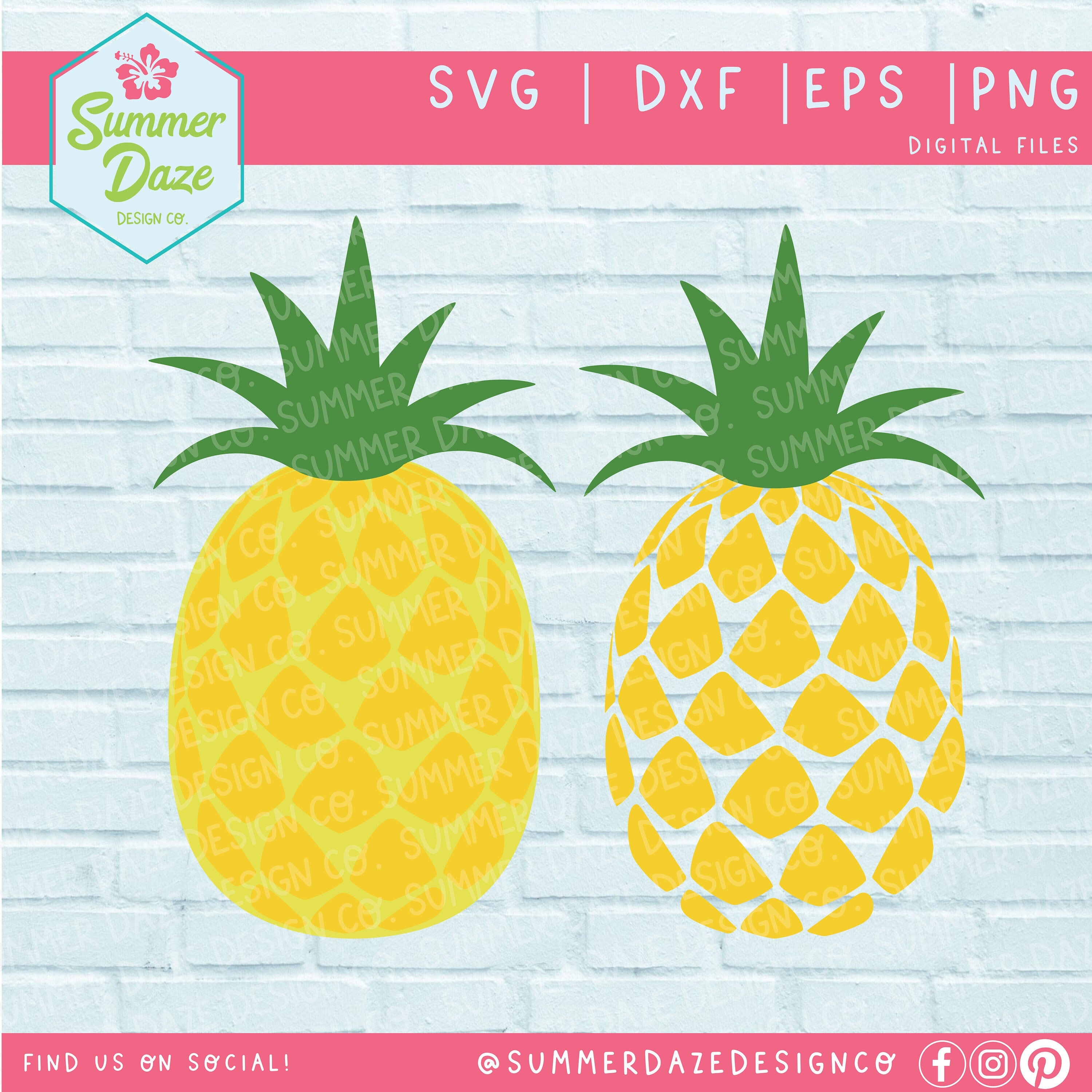 Piña SVG / fruta svg / imágenes prediseñadas de piña / tropical svg ...