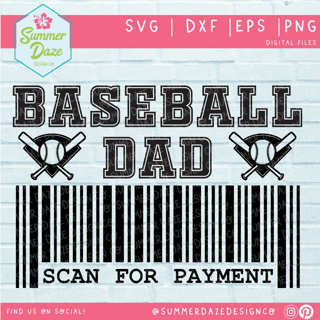Baseball Dad SVG | Baseball Papa | Baseball Parent Png | Scan for ...
