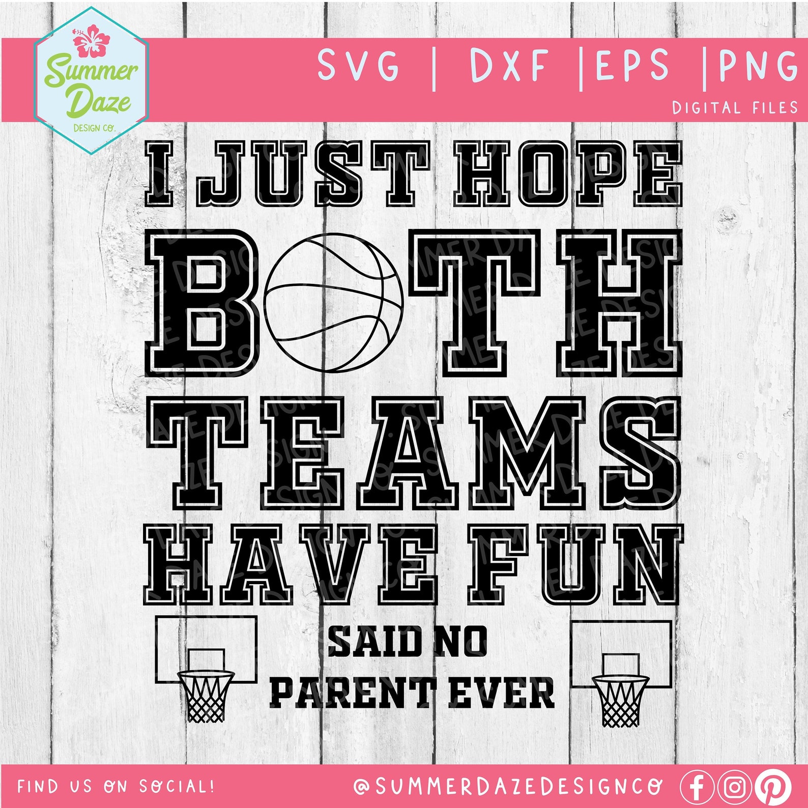 I Hope Both Teams Have Fun SVG Basketball Mom SVG - Etsy