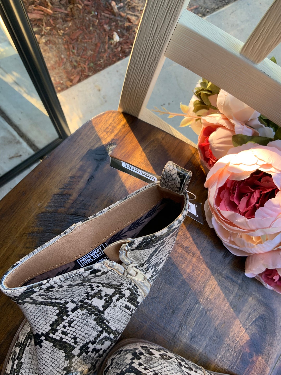 Beautiful Snakes Print Boot - Etsy