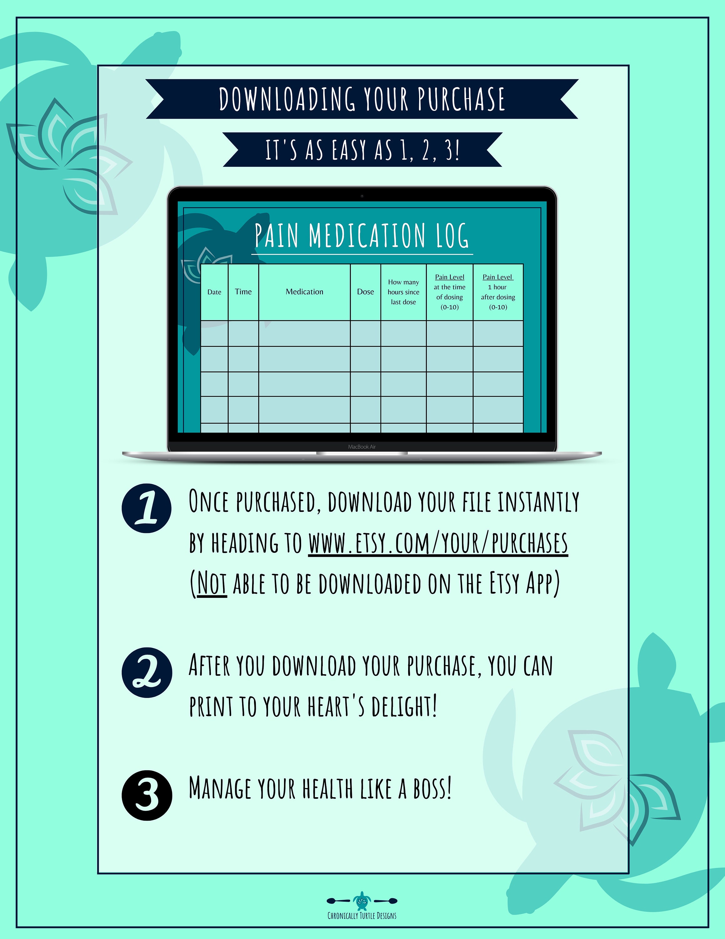 Printable Medication Tracker | Chronic Illness | Invisible Illness ...