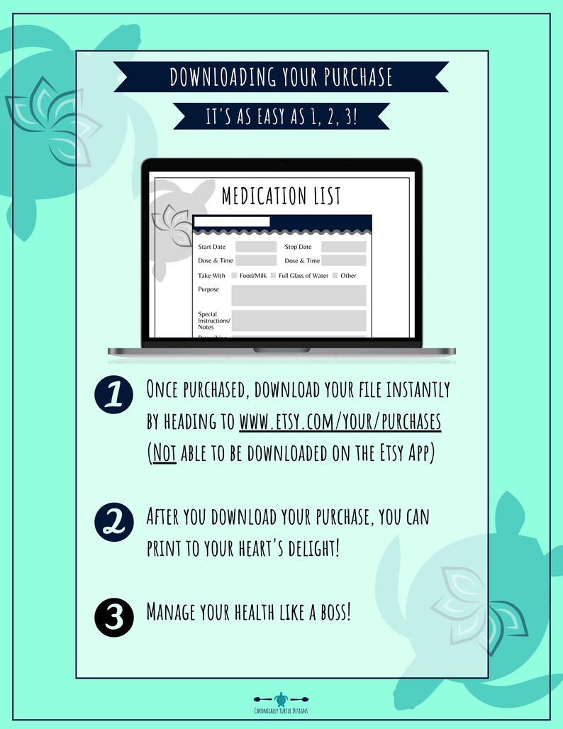 Printable Medication List | Fillable Medication List | Medication ...