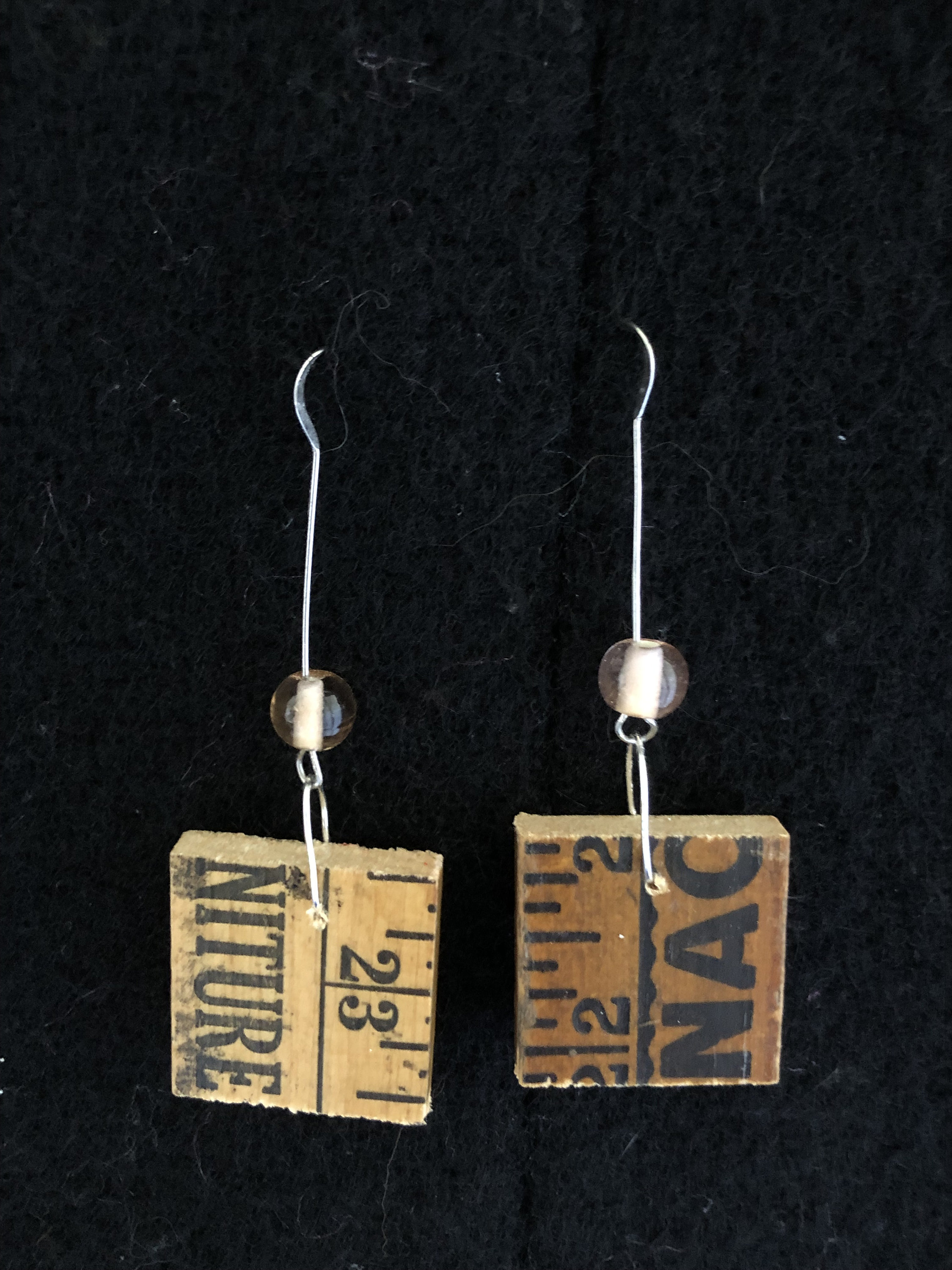 Yardstick and Pink Glass Jewelry - Etsy