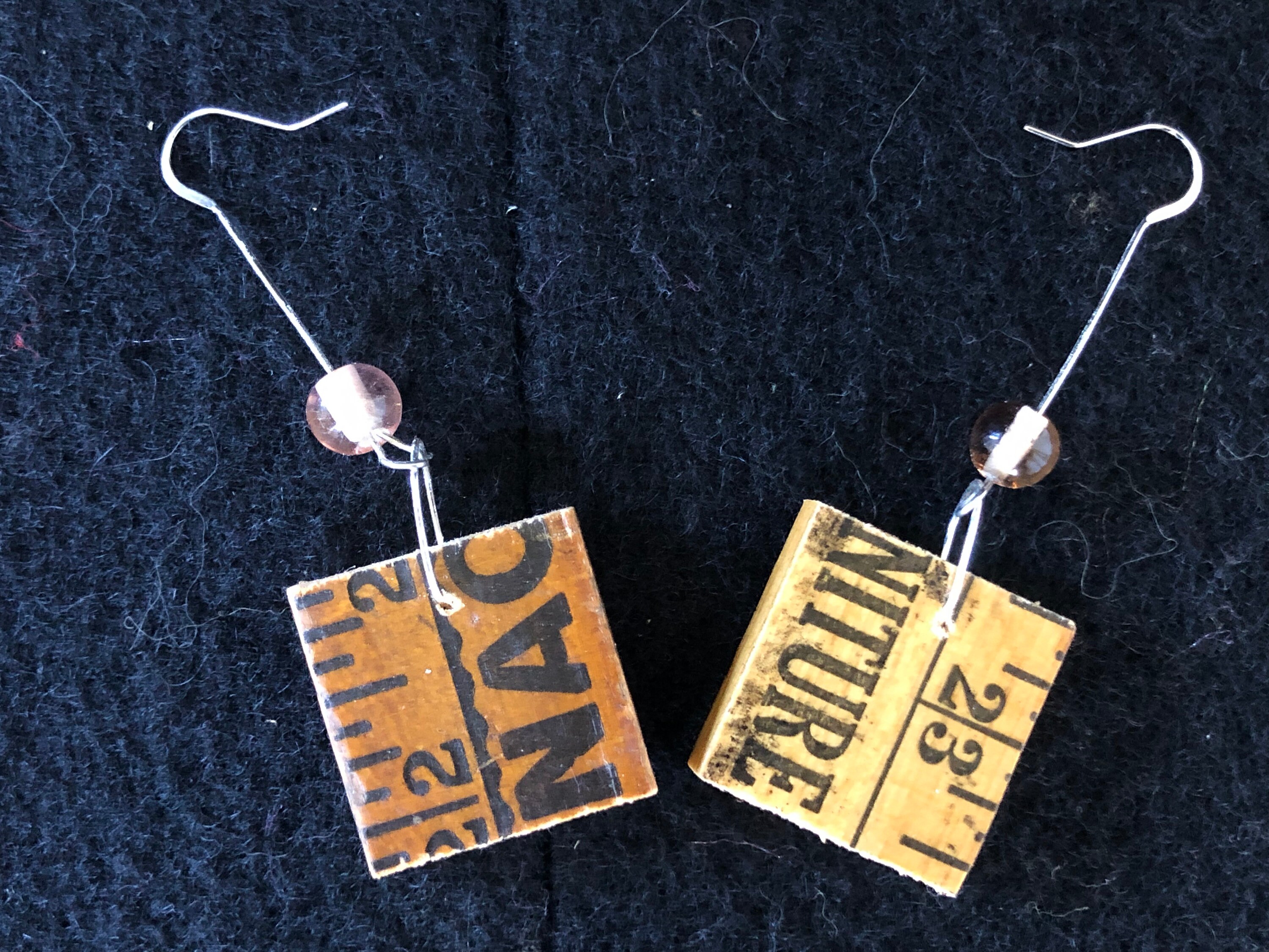 Yardstick and Pink Glass Jewelry - Etsy