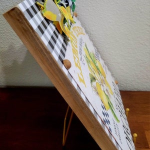 Lemon Tree Farmhouse Rustic Wood Sign, Wall Hanger Home Decor Handmade ...