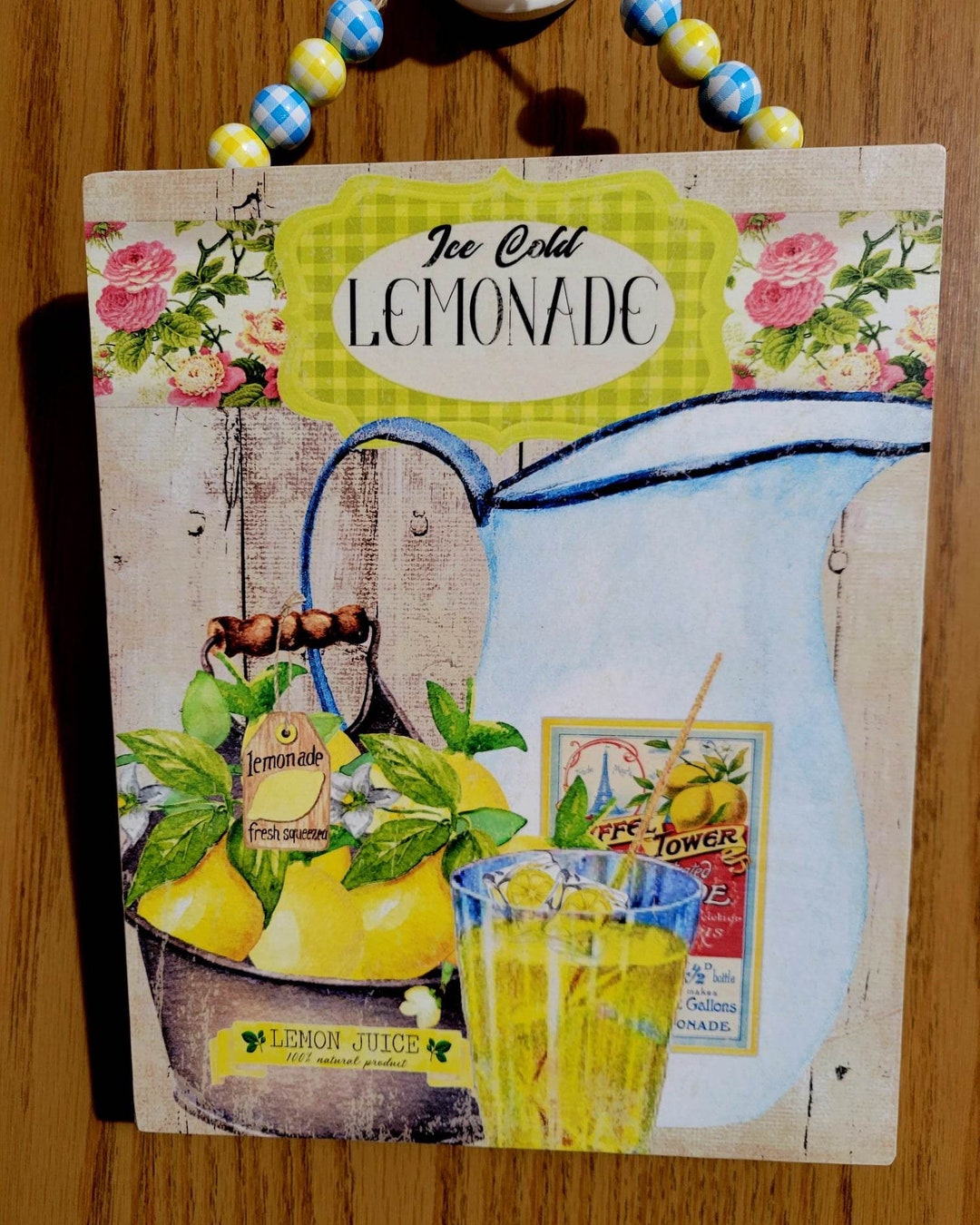 Lemons Wood Sign Rustic Wall Hanger Farmhouse Home Decor Lemon Lovers ...