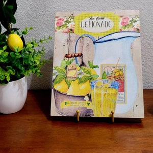 Lemons Wood Sign Rustic Wall Hanger Farmhouse Home Decor Lemon Lovers ...