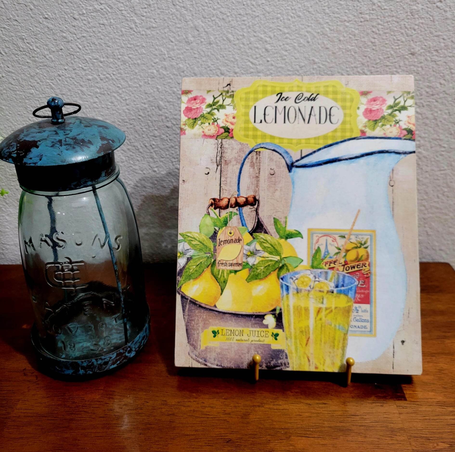 Lemons Wood Sign Rustic Wall Hanger Farmhouse Home Decor Lemon Lovers ...