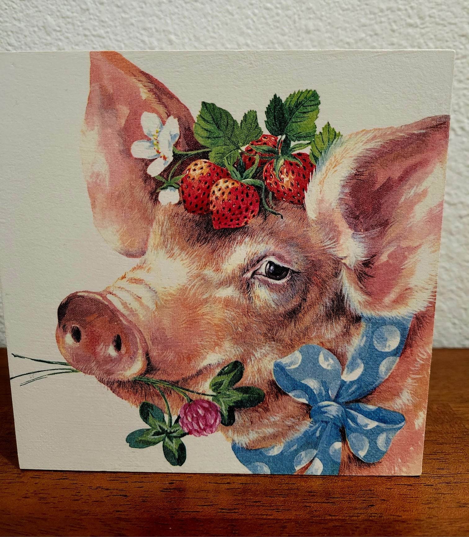 Pig Wood Sign Shelf Sitter Tier Tray Home Decor Farm - Etsy