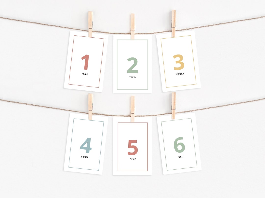 Number Flash Cards, Preschool Education, Printable Flashcards for ...