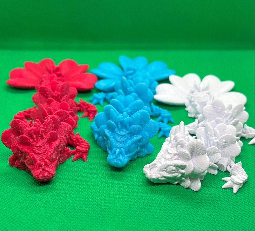Clover Dragon/articulated Clover Dragon/articulated 3D Toy - Etsy