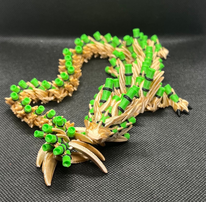 Bamboo Dragon/ Articulated 3D Printed - Etsy