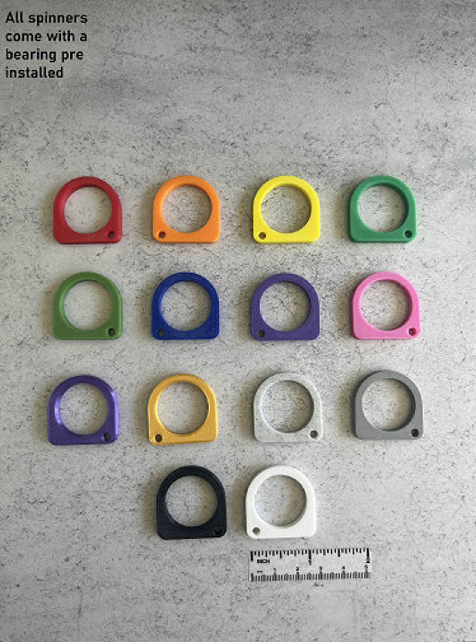 Key Chain Spinner Fidget Toy Compact - Etsy