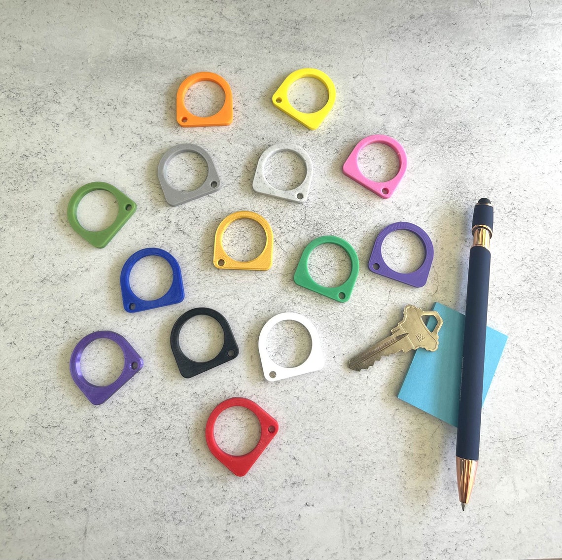 Key Chain Spinner Fidget Toy Compact - Etsy