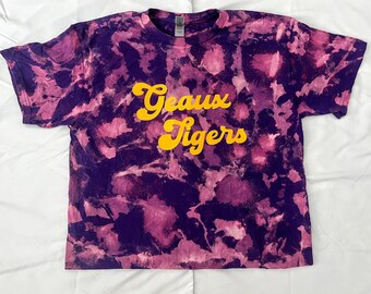 Lsu Tie Dye Shirt - Etsy