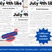 July 4th Madlibs: Printable Fourth of July Mad Libs Patriotic Games ...